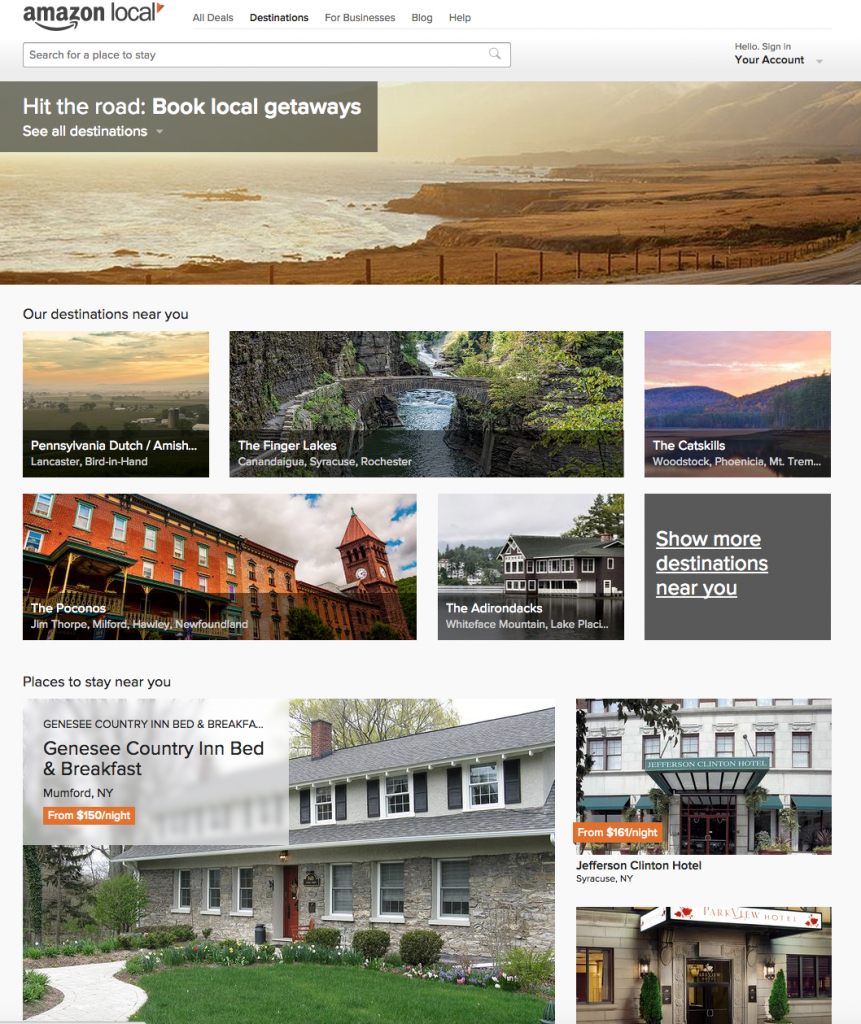 Amazon Rolls Out Amazon Destinations – A Hotel Booking Site